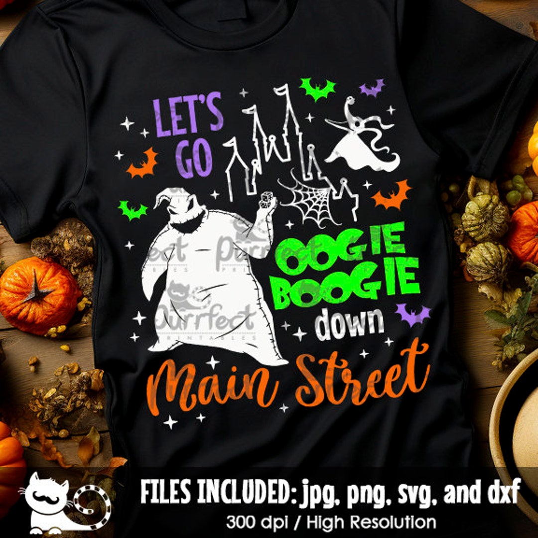 Main Street Svg, Oogie Boogie Bash Svg, Spooky Castle Svg, Trick or ...
