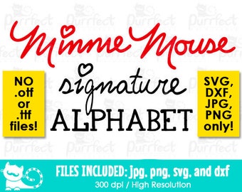 Minnie Mouse Signature Font