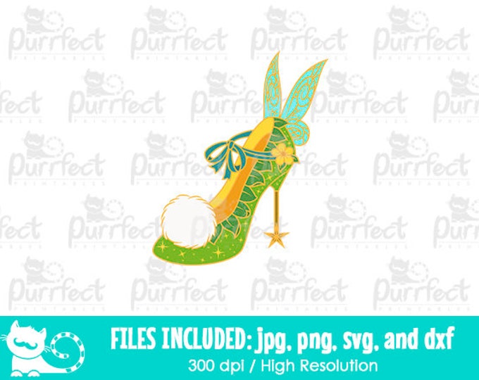 Princess Shoe SVG, Princess Pins SVG, Digital Cut Files in Svg, Dxf ...