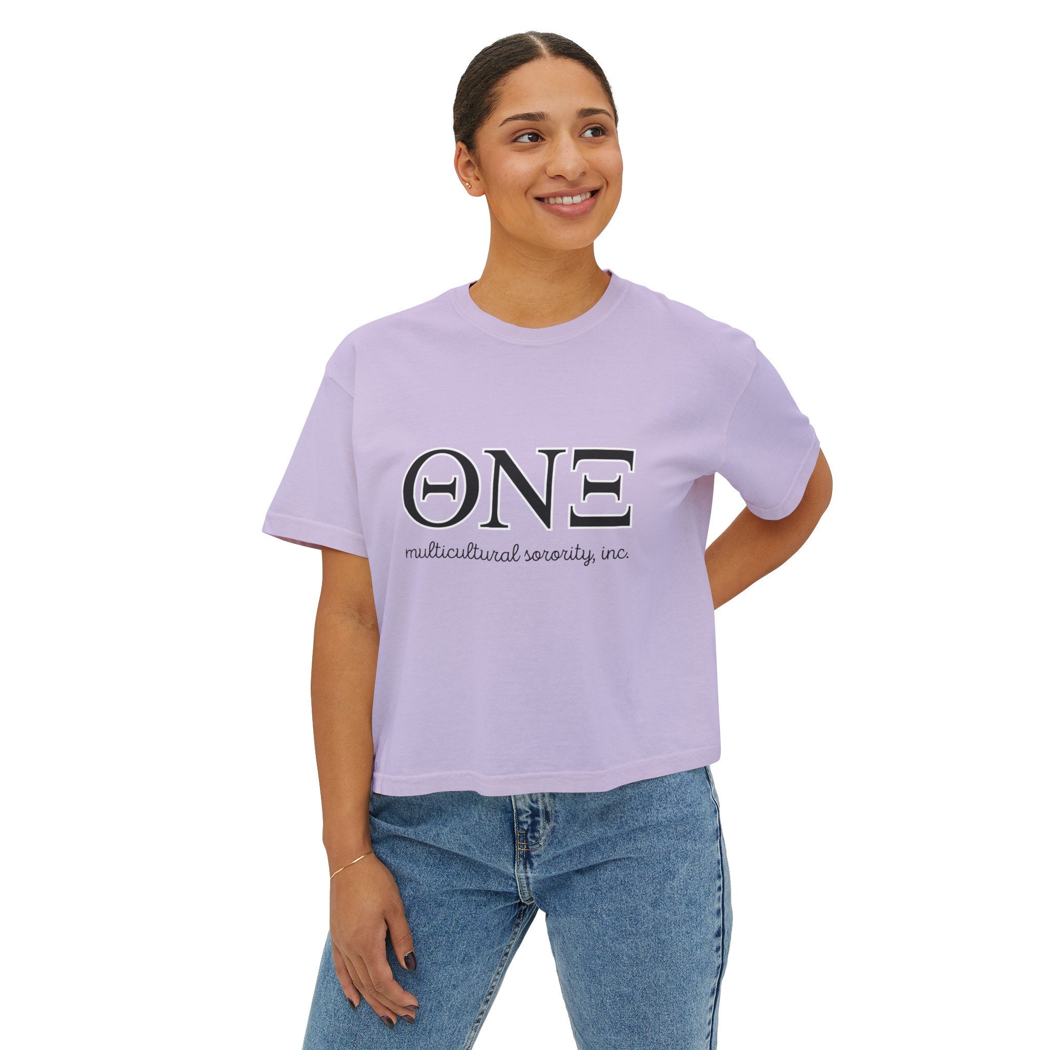 Theta Nu Xi Multicultural Sorority, Inc. | Womens Boxy Tee - Etsy