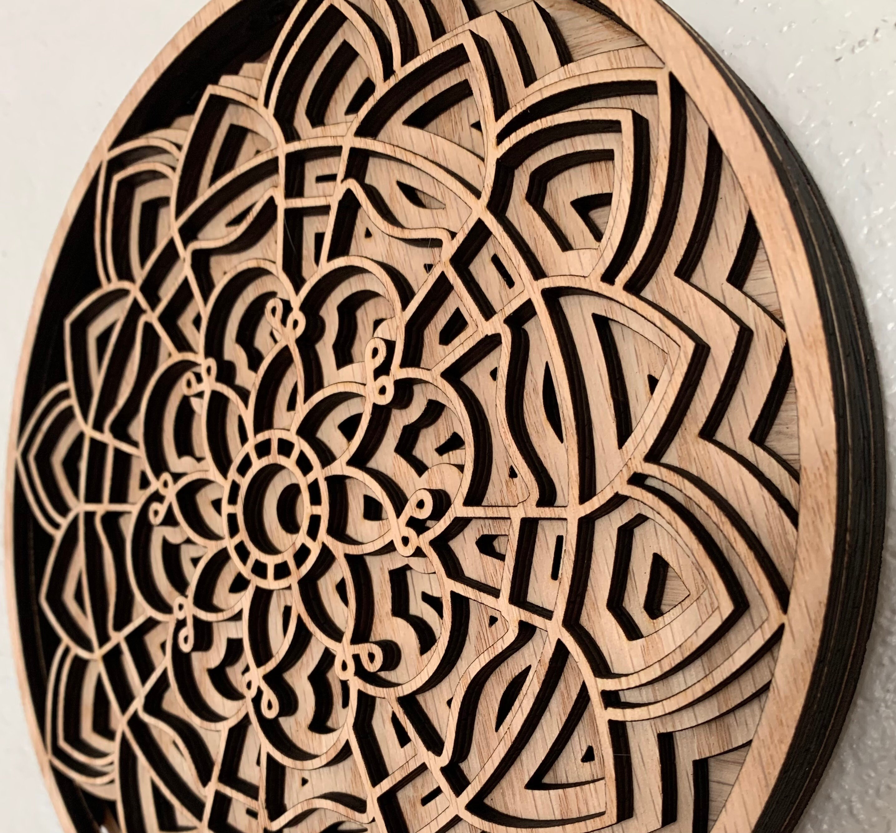 Round Mandala Multi Layer Digital File For Laser And Cnc Laser Cut