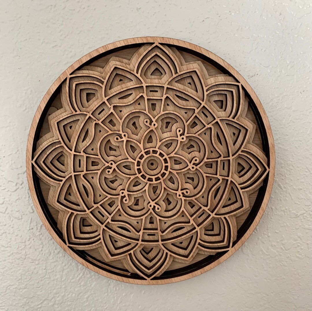 Round Mandala Multi Layer Digital File For Laser And Cnc Laser Cut