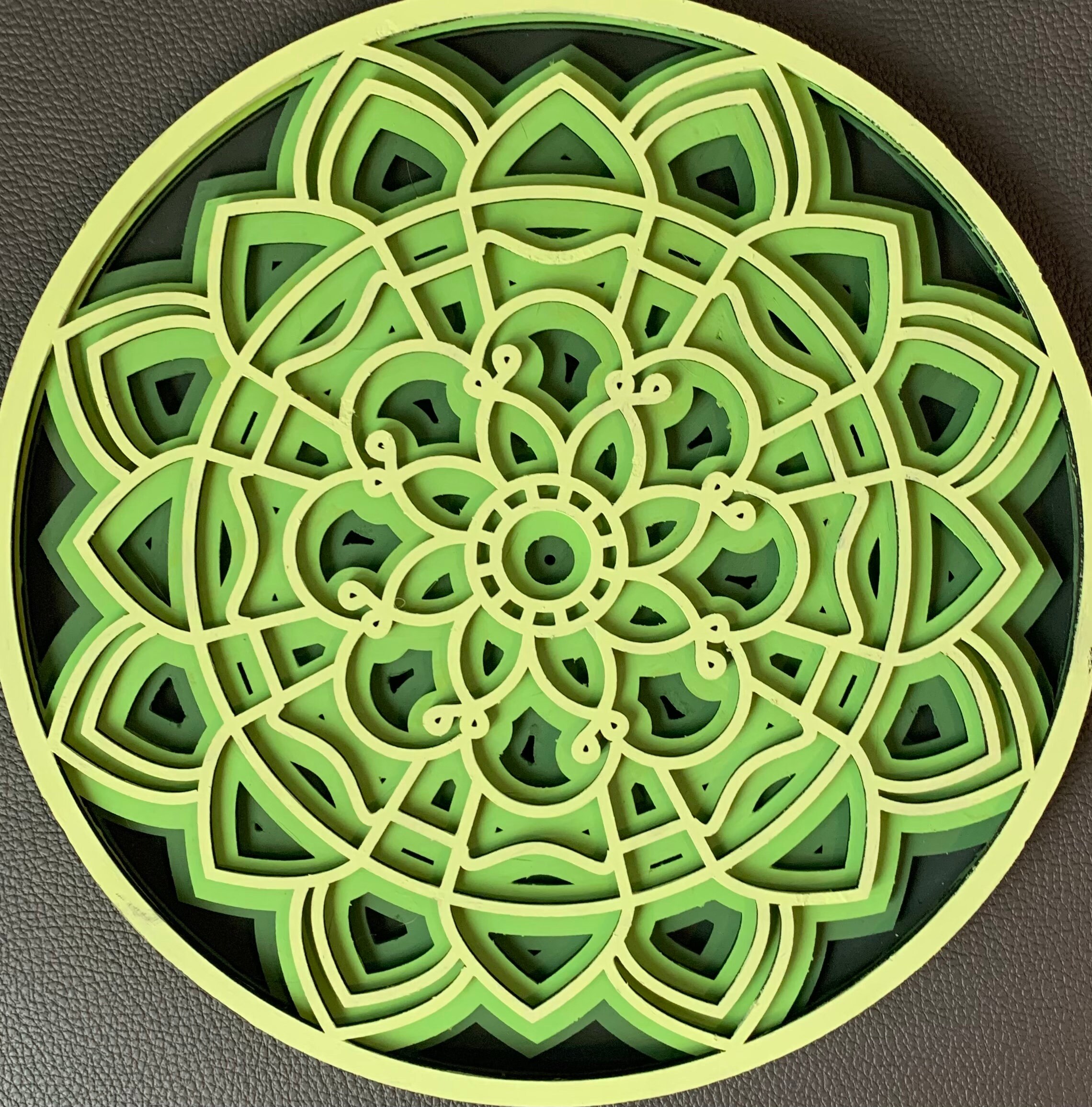 Round Mandala Multi Layer Digital File For Laser And Cnc Laser Cut