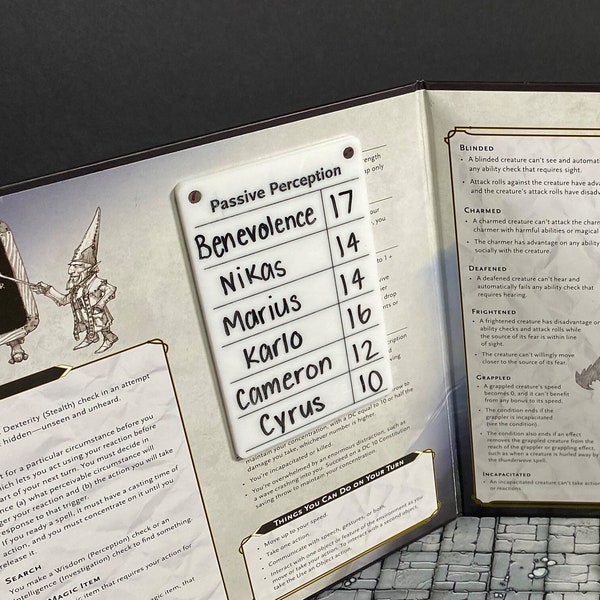 Gm Screen Initiative Tracker - Etsy