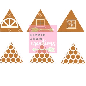 Gingerbread Magnetic Tile Decor Stickers (printable) - Etsy