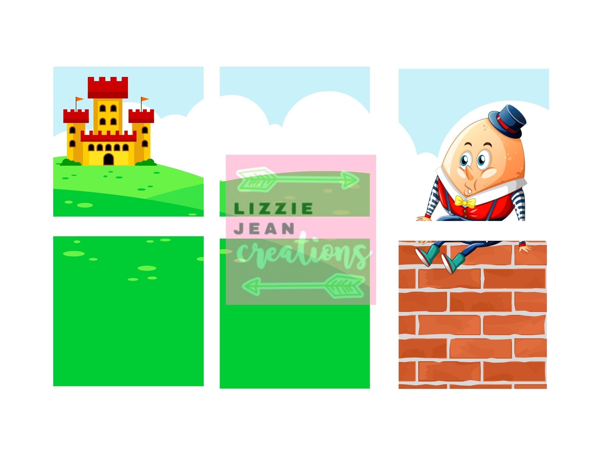 Humpty Dumpty Magnetic Tile Stickers/decor (printable) - Etsy