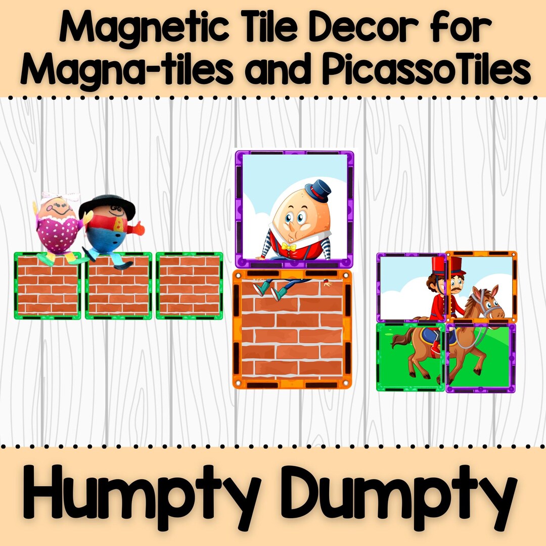 Humpty Dumpty Magnetic Tile Stickers/decor (printable) - Etsy