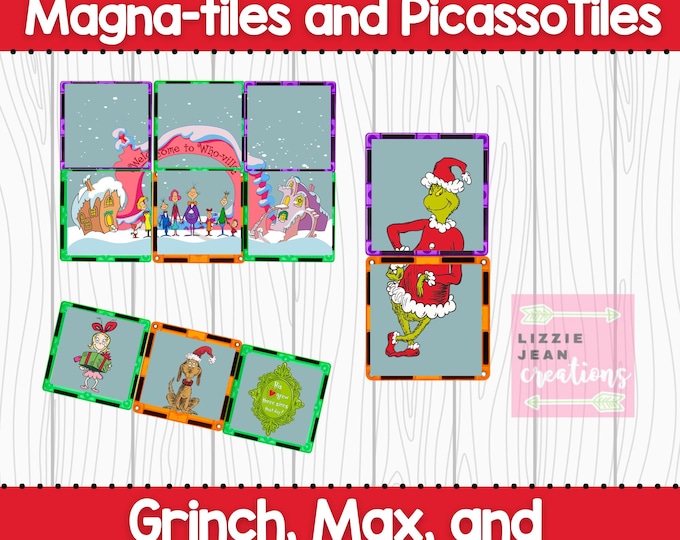 Christmas Magnetic Tile Stickers: Elf House Gingerbread (digital ...