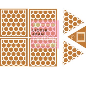 Gingerbread Magnetic Tile Decor Stickers (printable) - Etsy