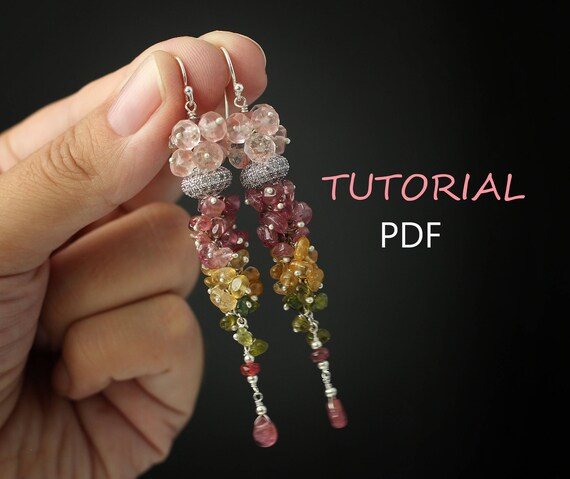 Earrings Tutorial Earring Pattern Jewelry Tutorial Diy Earring | Etsy