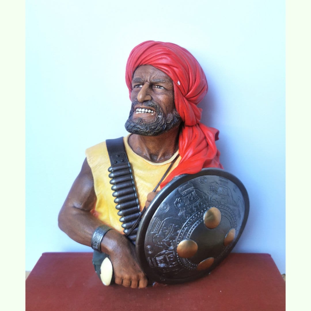 Rare Vintage Bossons Chalkware Pathan Warrior Wall Hanging Bust - Etsy