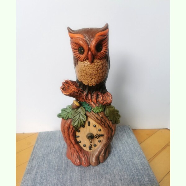 Owl Clock - Etsy