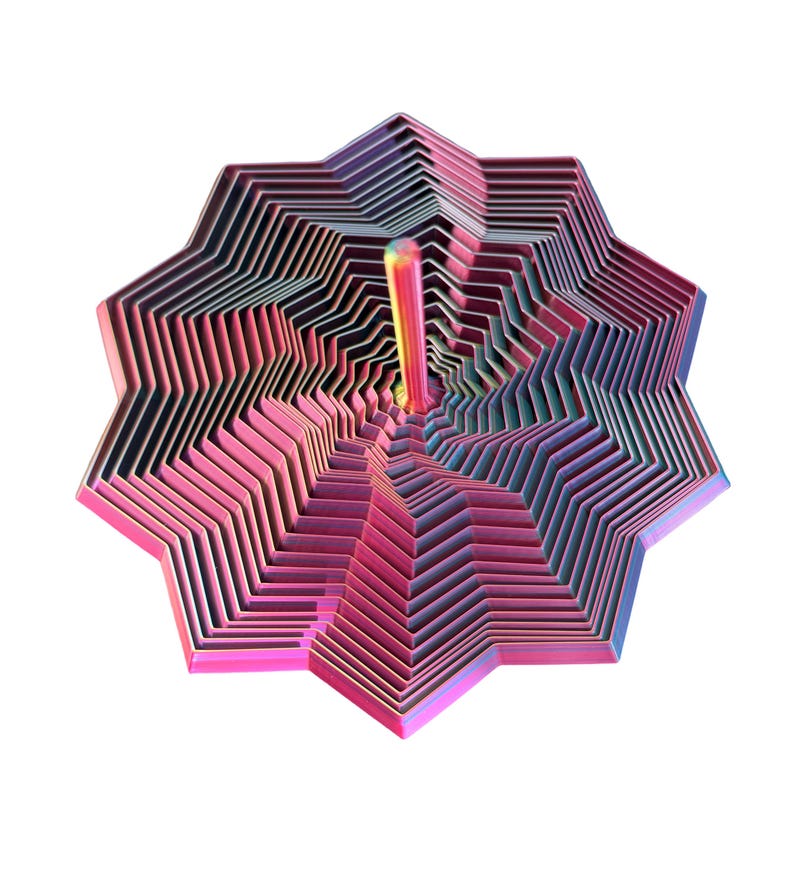 3D Printed Sensory Fidgit Star - Anxiety Relief, Focus Toy, Viral Tik ...