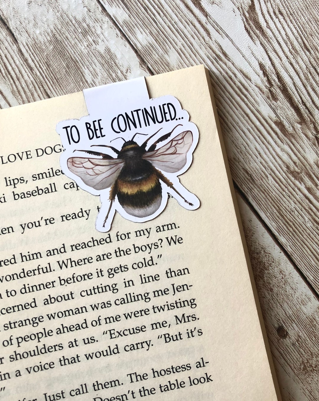 To Bee Continued…magnetic Bookmark, Book Accessories, Bookmark, Bees ...