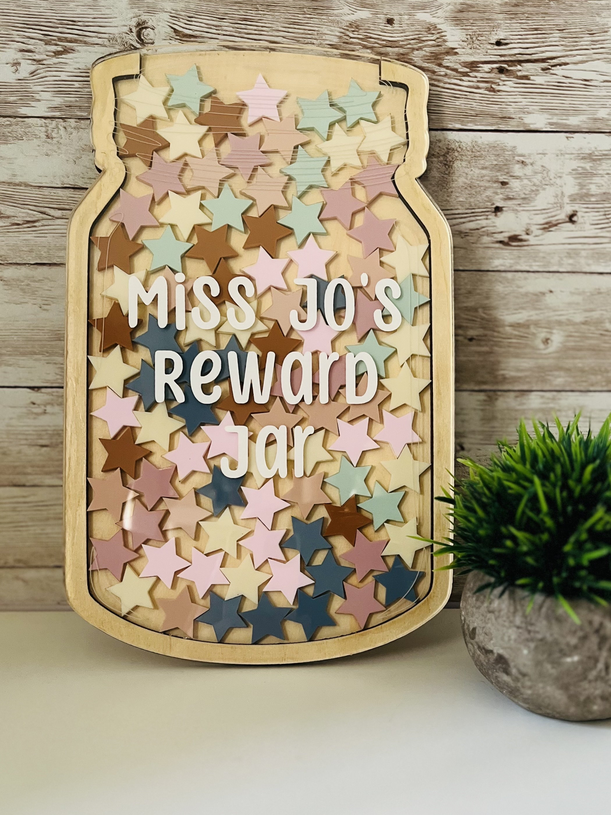 Star Reward Jar/personalized Gift for Teacher/personalized Gift for ...