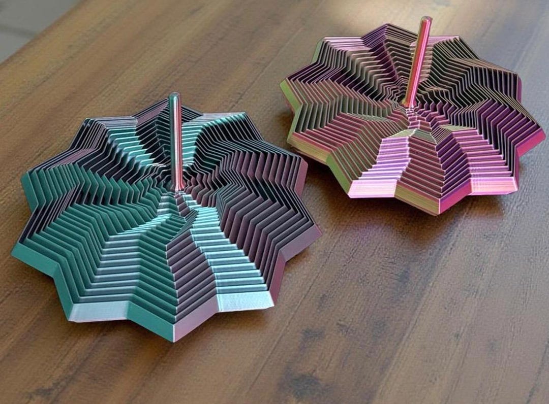 3D Printed Sensory Fidgit Star - Anxiety Relief, Focus Toy, Viral Tik ...