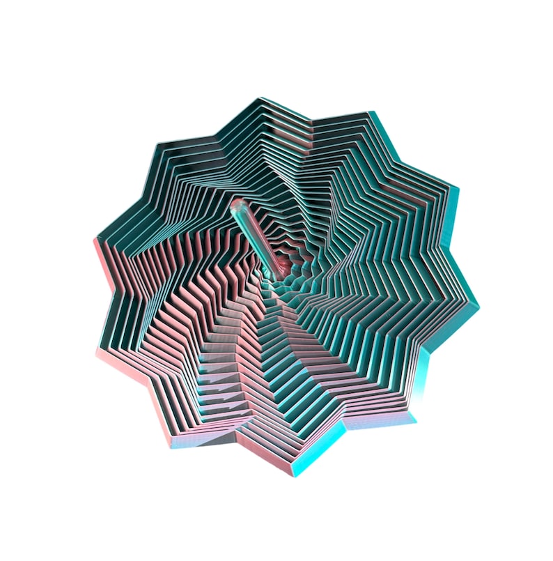 3D Printed Sensory Fidgit Star - Anxiety Relief, Focus Toy, Viral Tik ...