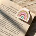 Boho Magnetic Bookmark, Book Accessories, Bookmark, Rainbows Bookmark ...