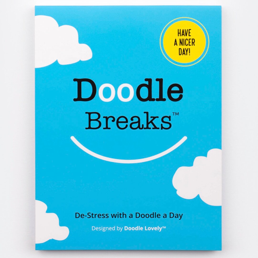 Doodle Breaks™ Notepad: Stress Relief and Mindfulness Doodling Pad for ...