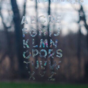 Alphabet Sun Catcher Rainbow Maker Window Cling Set of 52 - Etsy