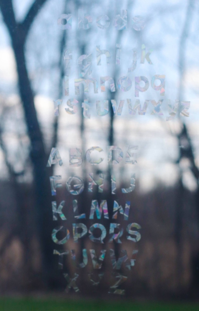 Alphabet Sun Catcher Rainbow Maker Window Cling Set of 52 - Etsy
