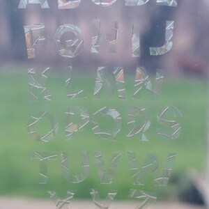 Alphabet Sun Catcher Rainbow Maker Window Cling Set of 52 - Etsy