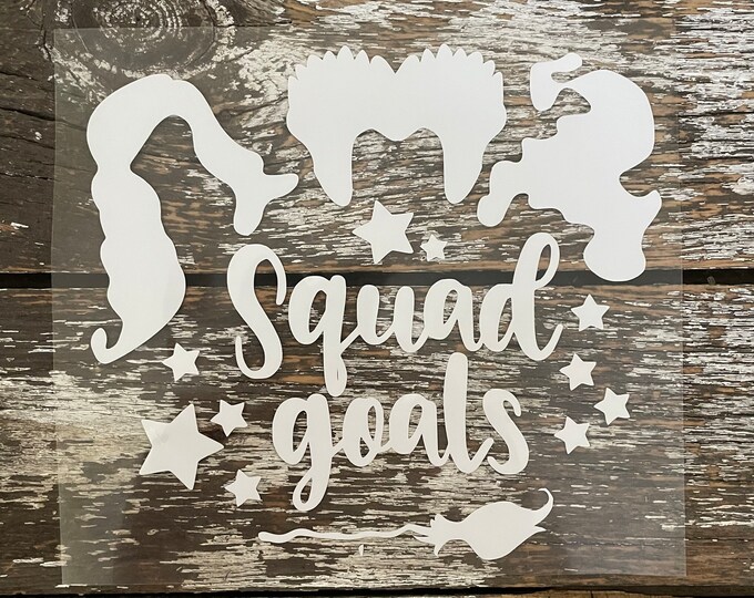 Hocus Pocus Squad Goals READY TO PRESS Heat Transfer Vinyl Transfers - Etsy