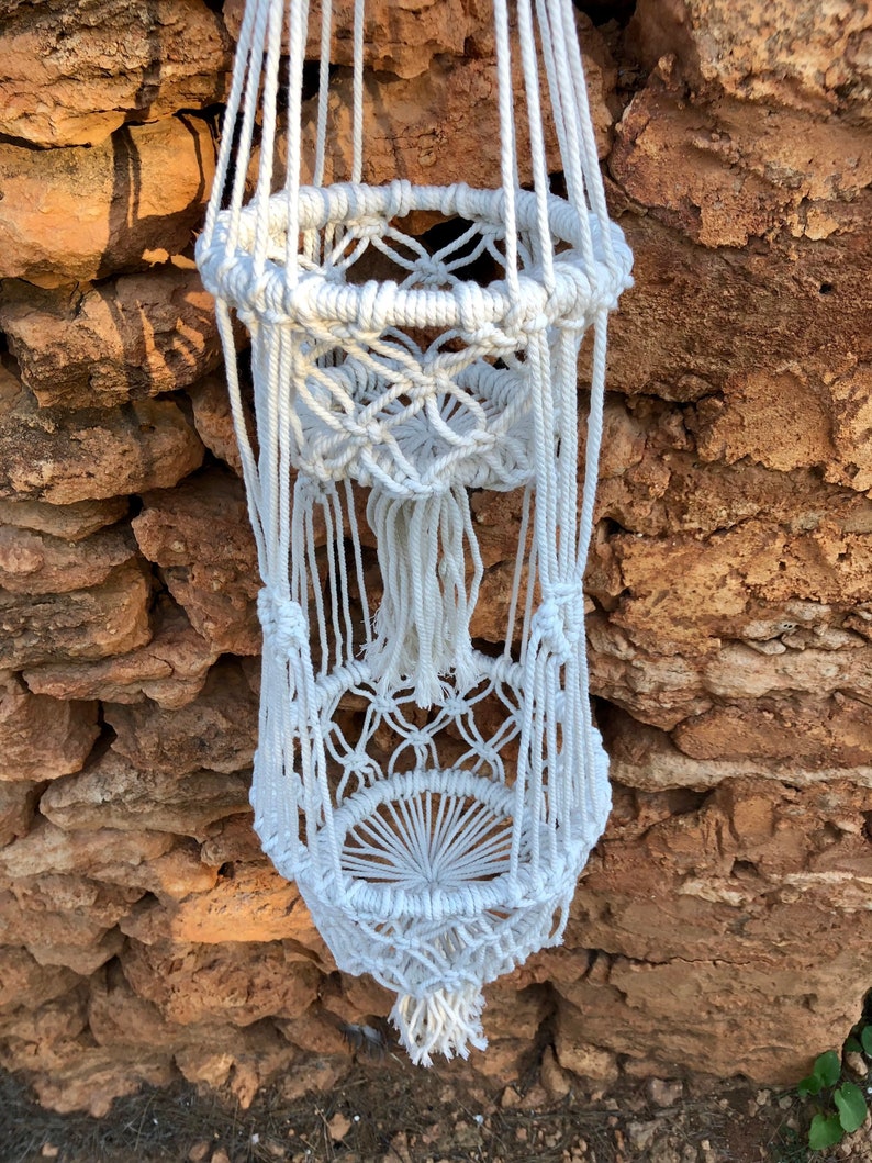 Double Macrame Plant Hanger/ Vertical Garden/ Hanging - Etsy