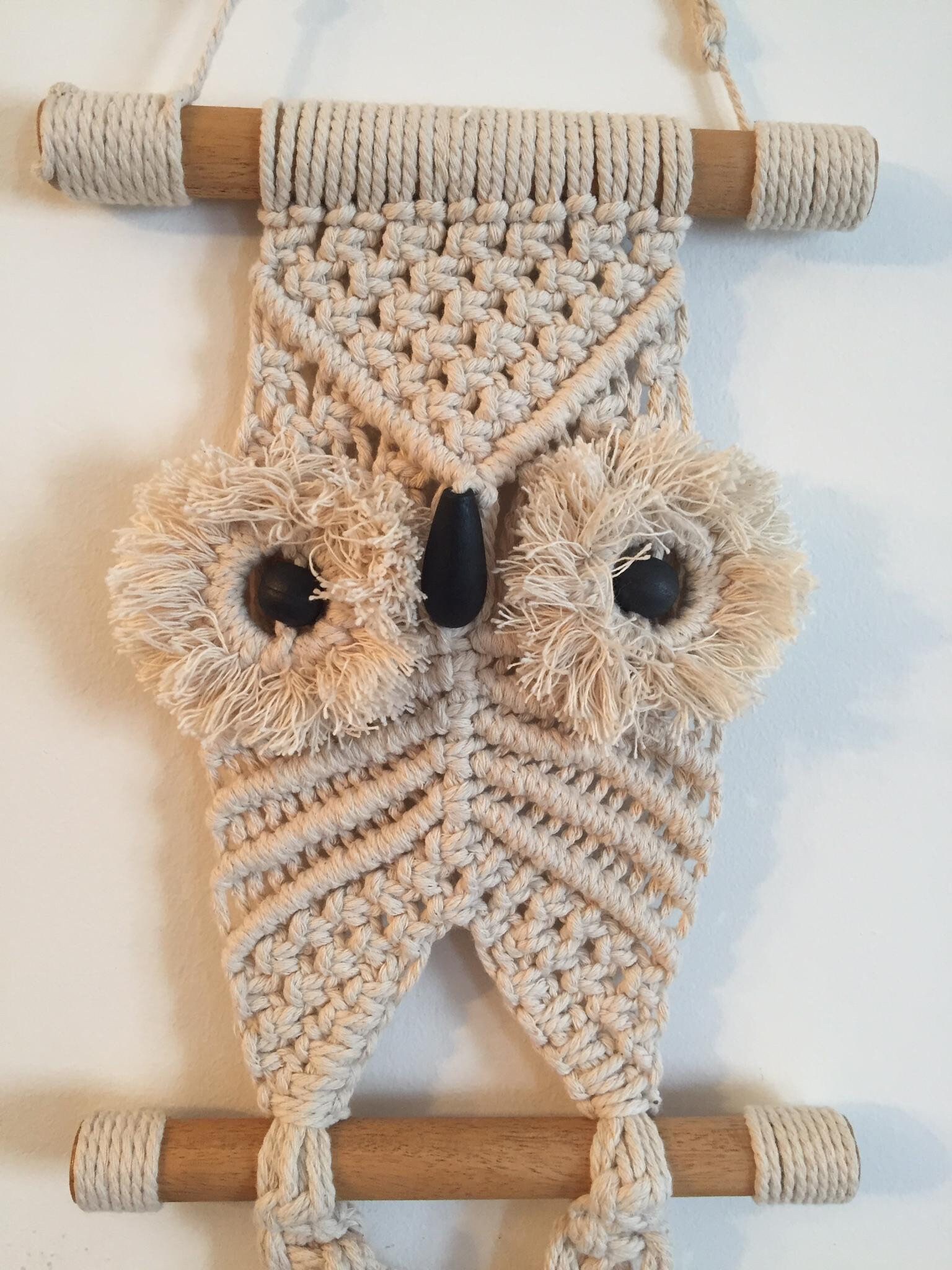 Macrame Owl Plant Hanger. - Etsy