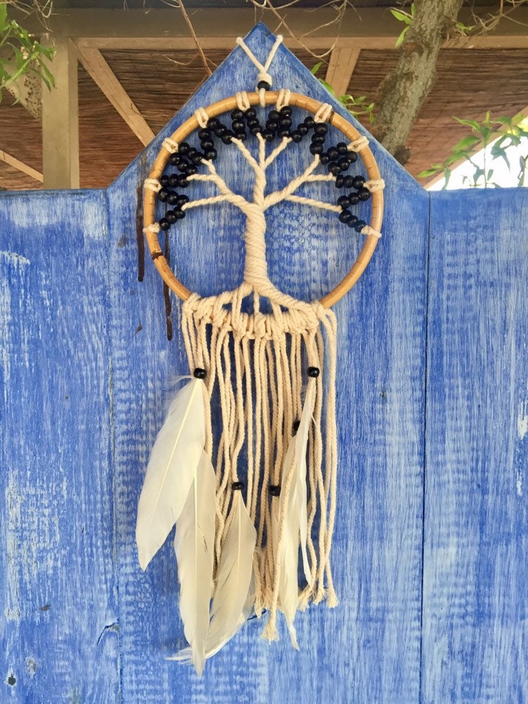 Árbol de la vida / pared macramé colgando / árbol verde de la | Etsy