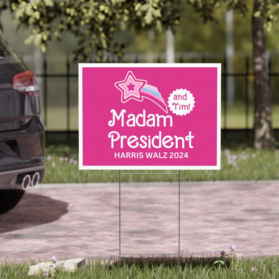 Kamala Harris Yard Sign Presidential Election Support Harris Sign Madam ...
