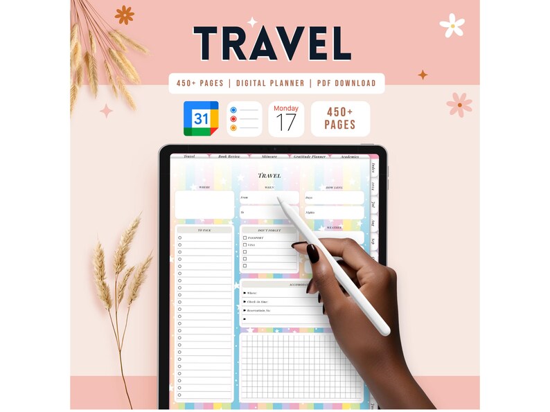 2024-25 Mid-year Academic Digital Planner Hyperlinked for Goodnotes ...