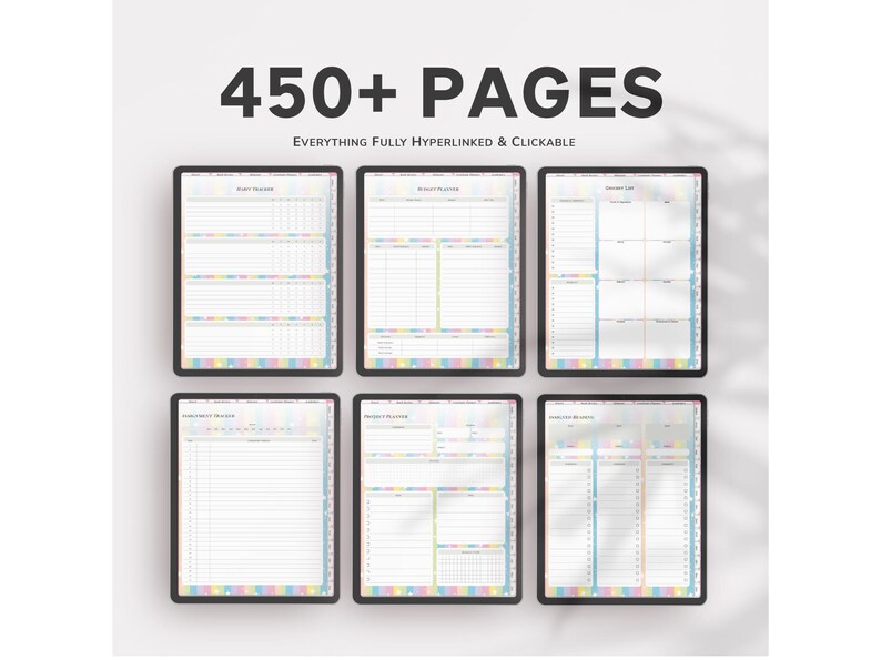 2024-25 Mid-year Academic Digital Planner Hyperlinked for Goodnotes ...