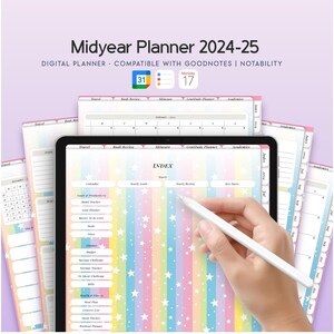 2024-25 Mid-year Academic Digital Planner | Hyperlinked for Goodnotes ...