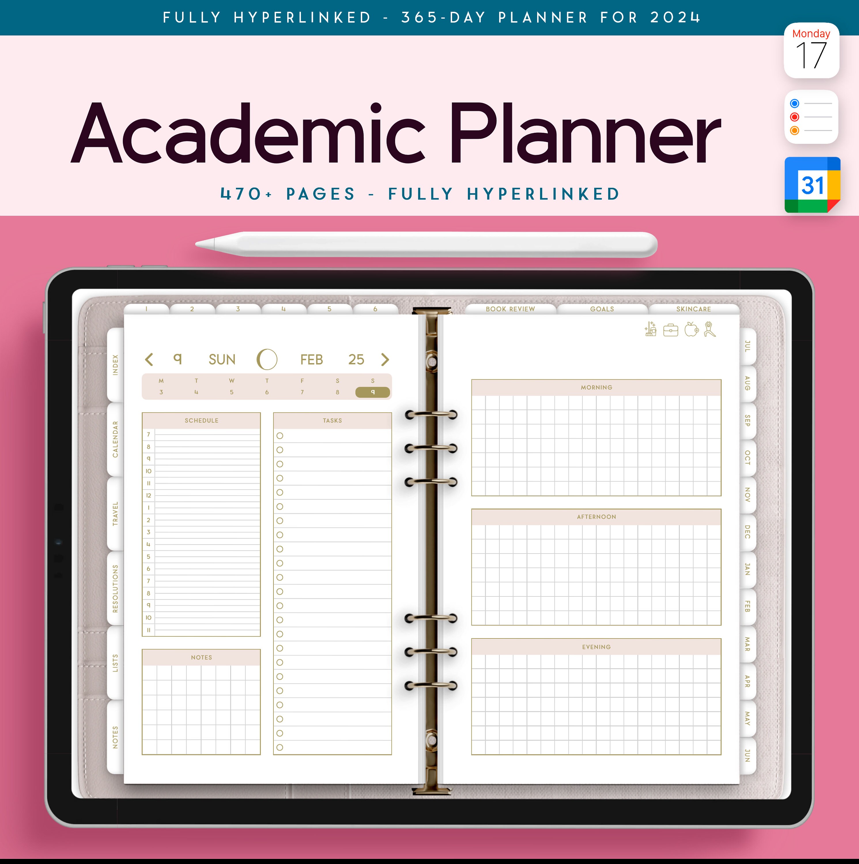 Midyear Digital Planner 2024 2025 Academic Digital Planner goodnotes ...