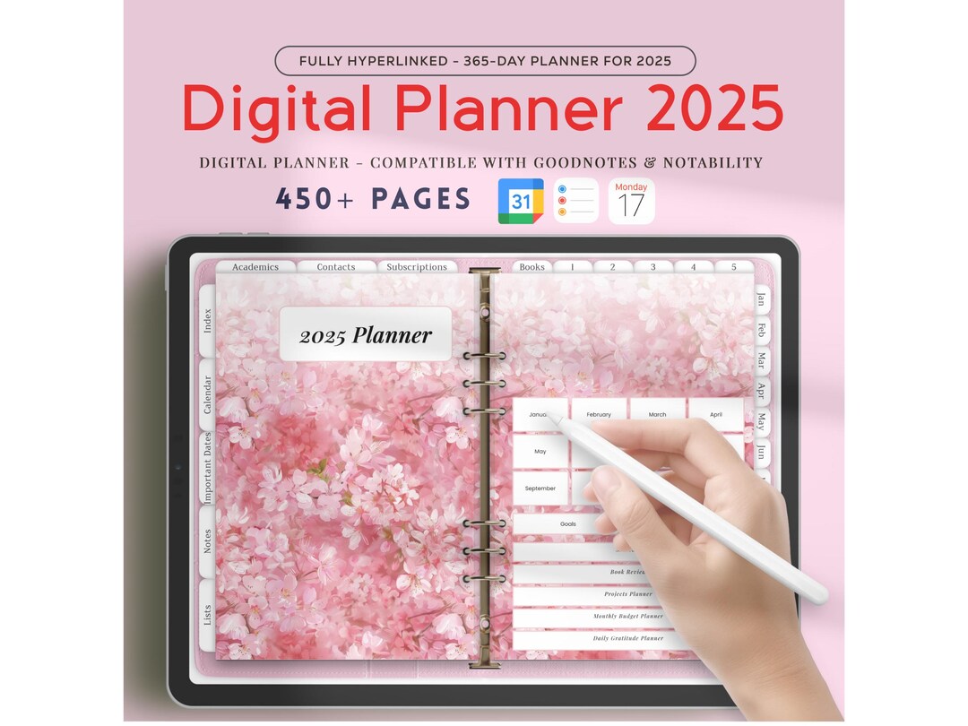 2025 Digital Planner | Academic Digital Planner | Goodnotes Notability ...