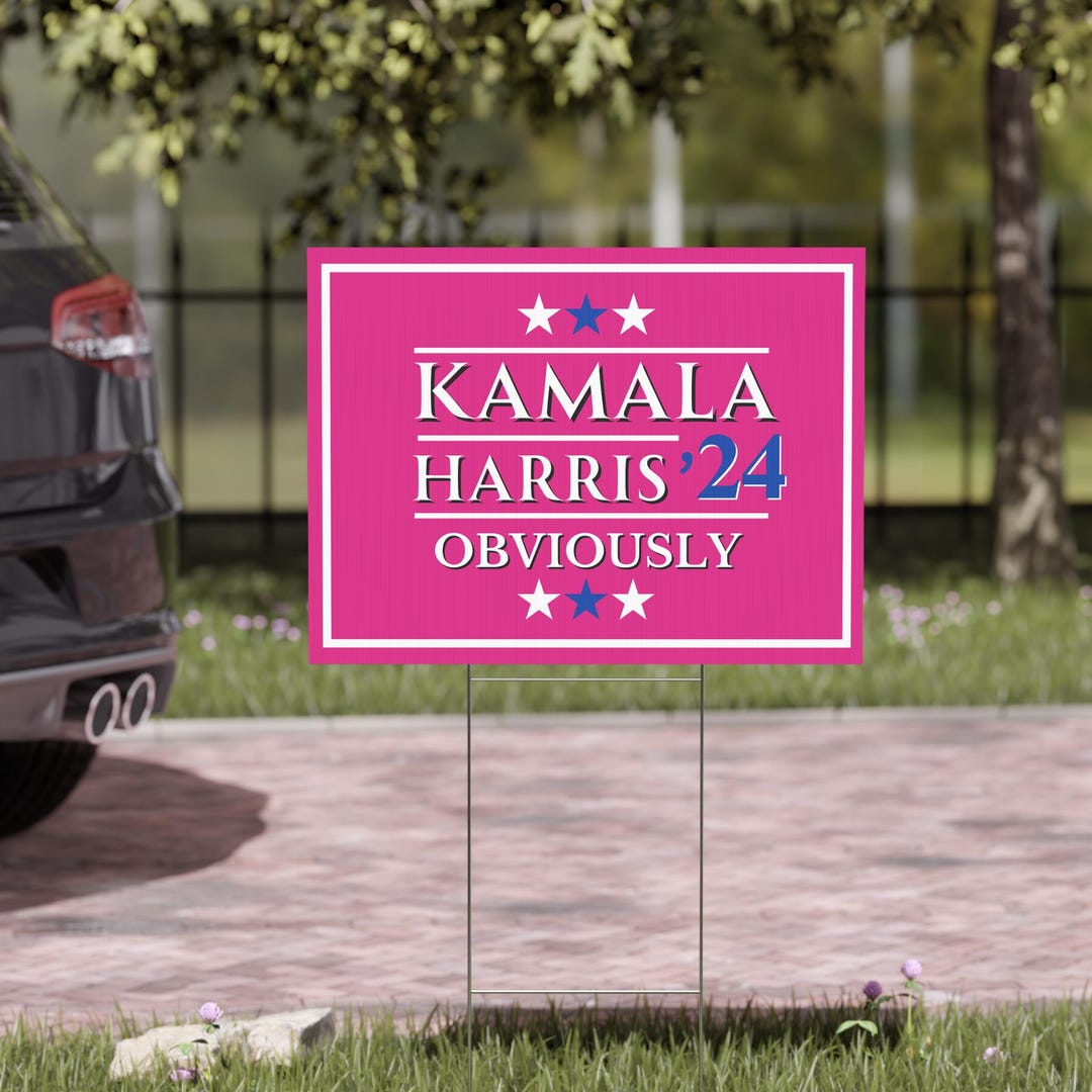 Kamala Harris Yard Sign Presidential Election Support Harris Sign Madam ...
