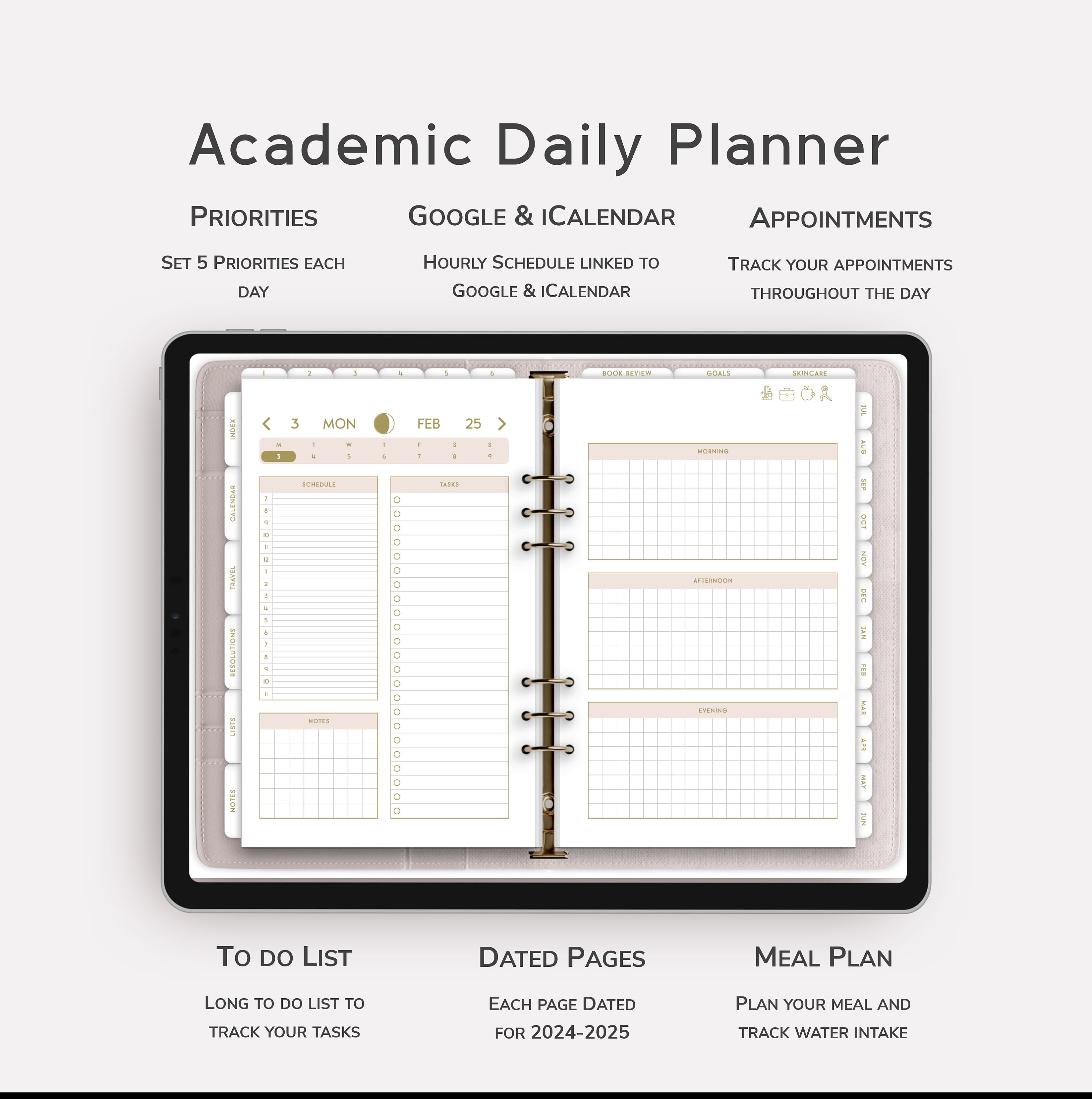 Midyear Digital Planner 2024 2025 Academic Digital Planner goodnotes ...