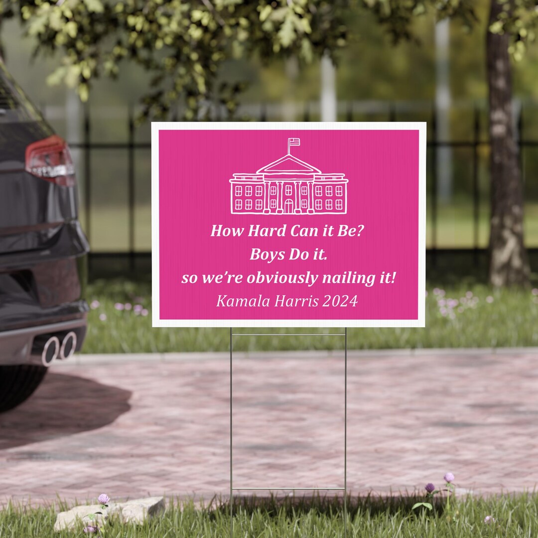 Kamala Harris Yard Sign Presidential Election Support Harris Sign Madam ...