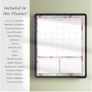Midyear Digital Planner 2024 - 2025 | Academic Digital Planner ...