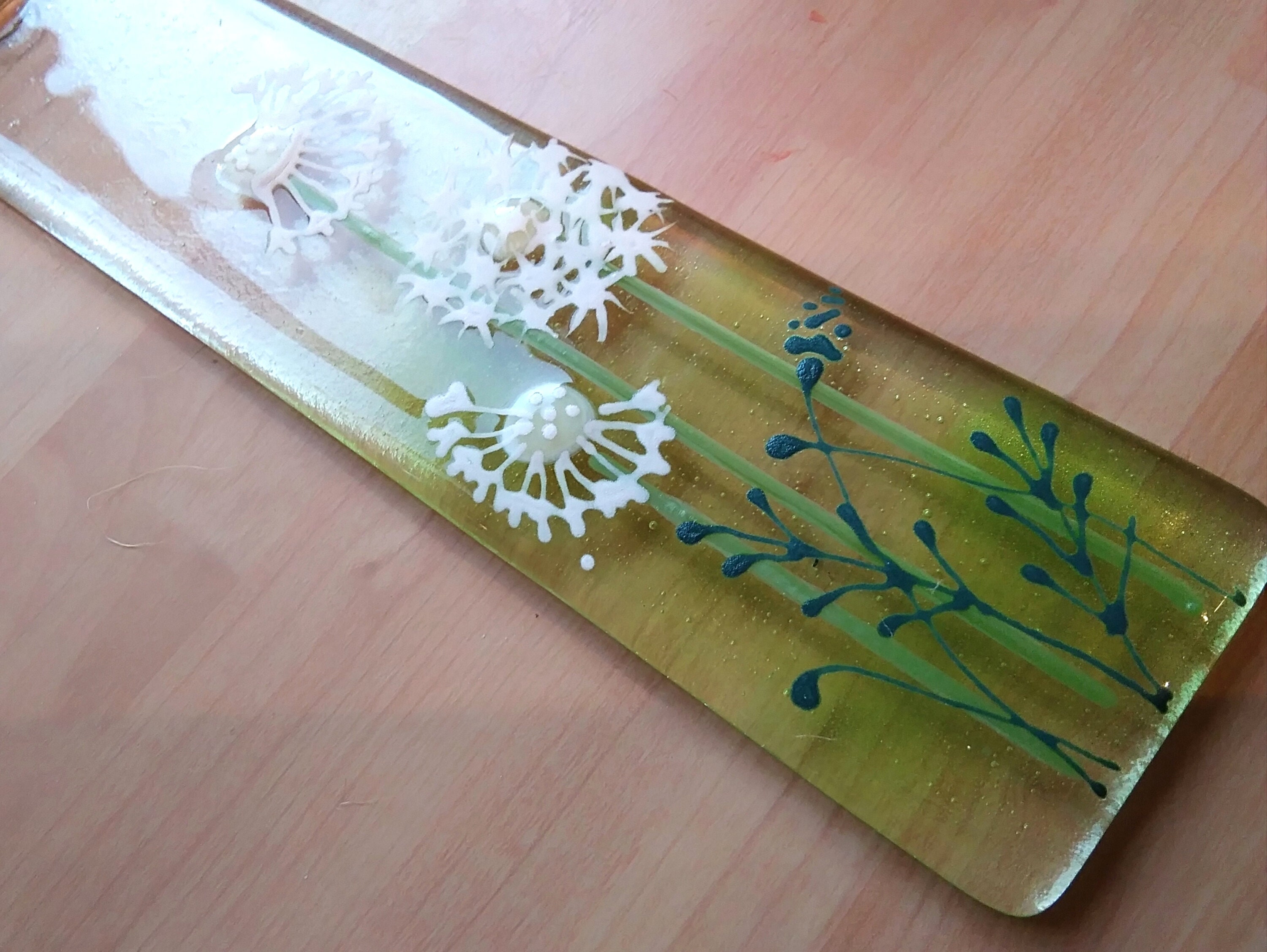 Dandelion Fused Glass Hanger Dandelion Heads in a Beautiful - Etsy UK