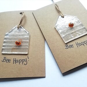 Beehive Suncatcher Greetings Cards Pack of Two bee - Etsy