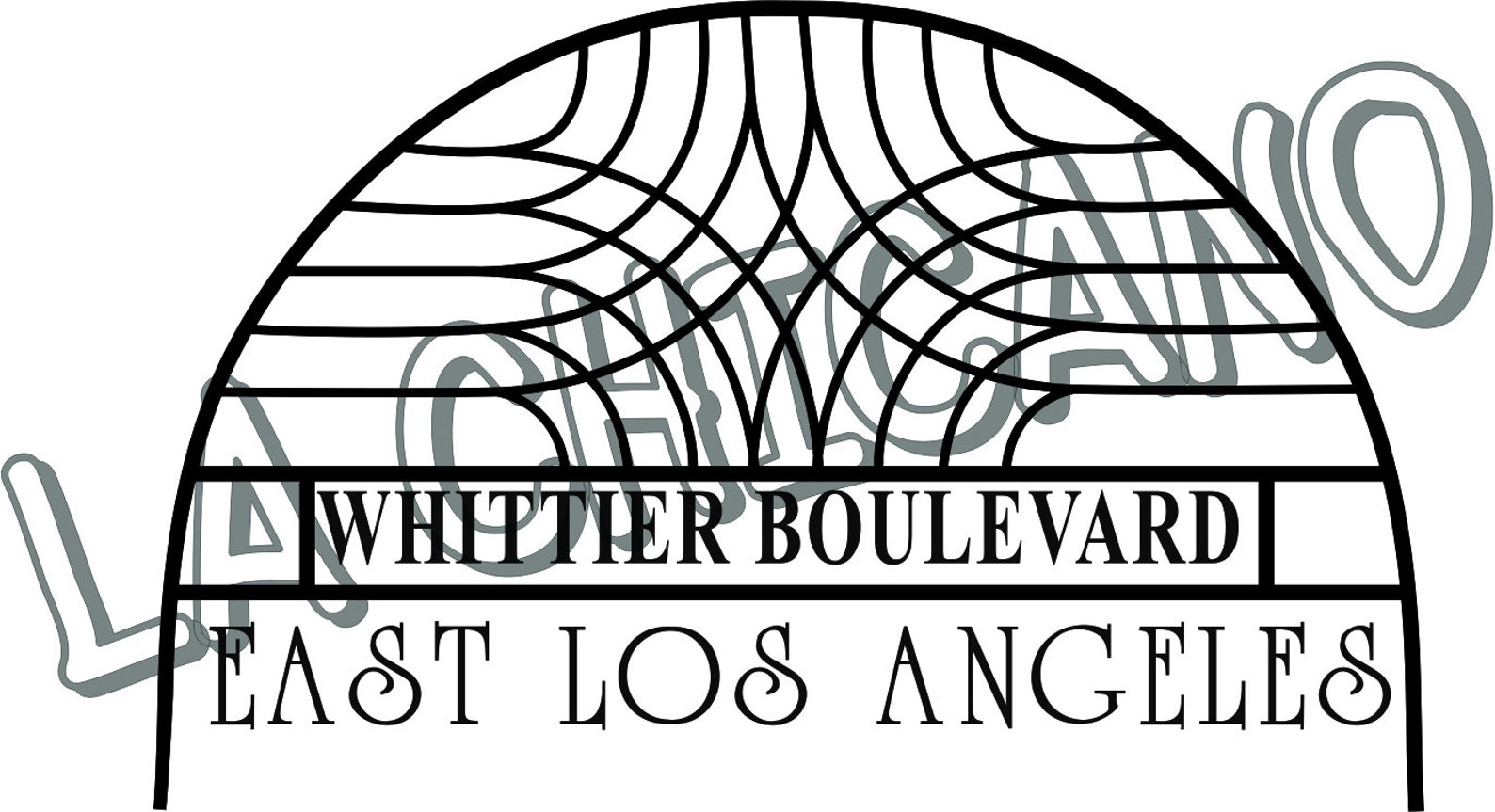 Whittier Blvd Arch SVG. East Los Angeles Whittier Boulevard . Lowrider ...