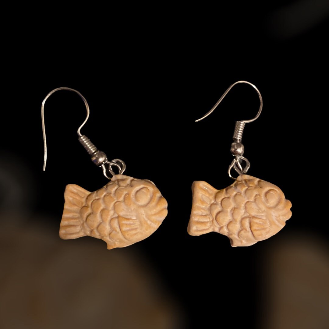 Bungeoppang Japanese Taiyaki Fish Bread Polymer Clay Earrings - Etsy Canada