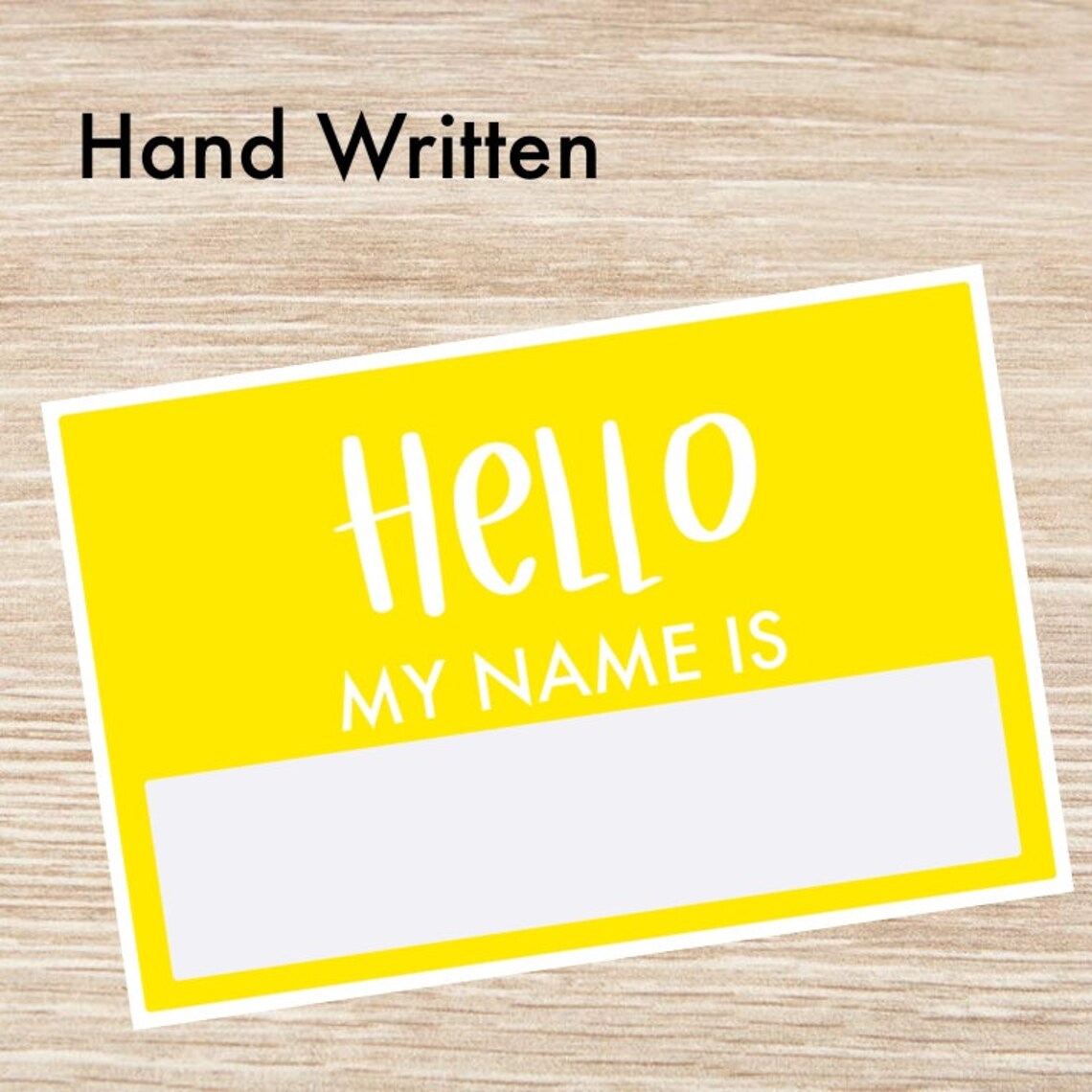 Hello My Name is Newborn Name Tag Printable | Etsy