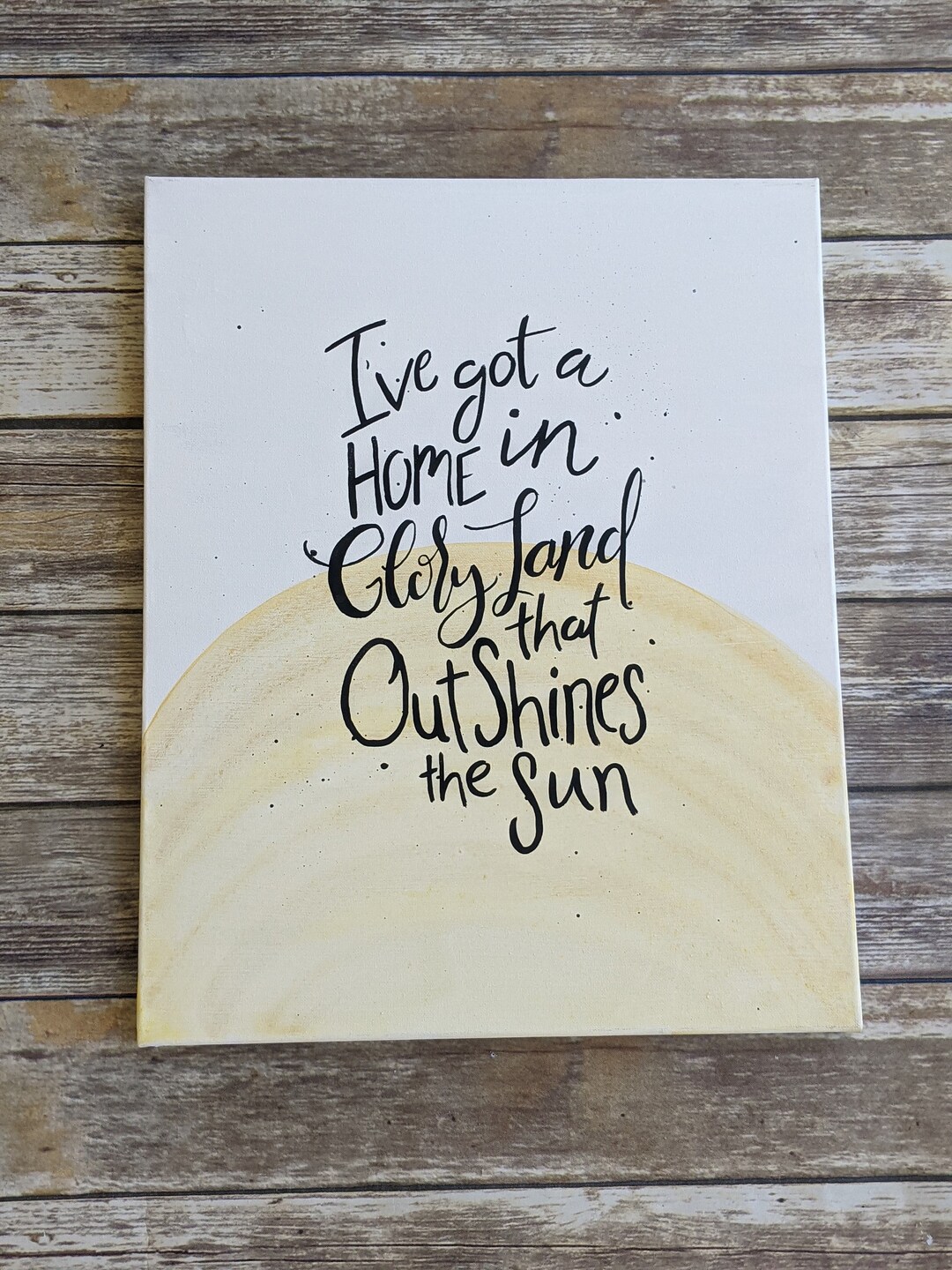 Glory Land // Christian Wall Art // Inspriational Wall Art - Etsy