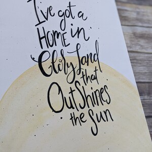 Glory Land // Christian Wall Art // Inspriational Wall Art - Etsy