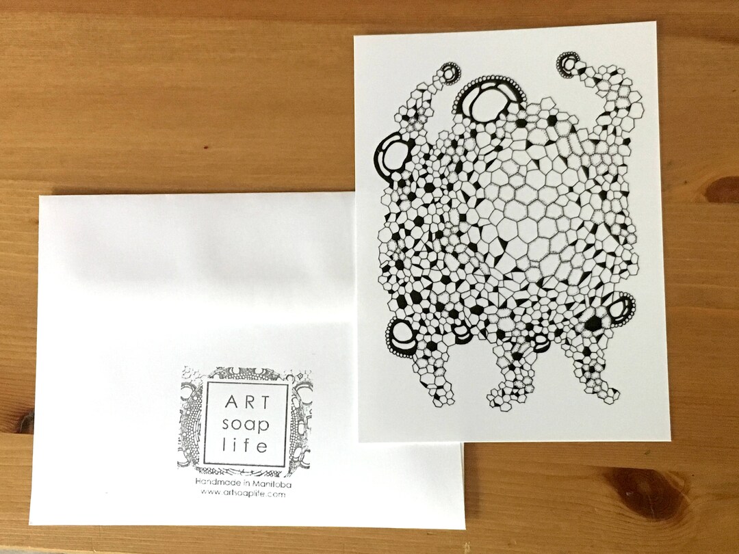 Cellular Monster 2 - Art Print, Handmade Ink Drawing, Simple, Graphic ...