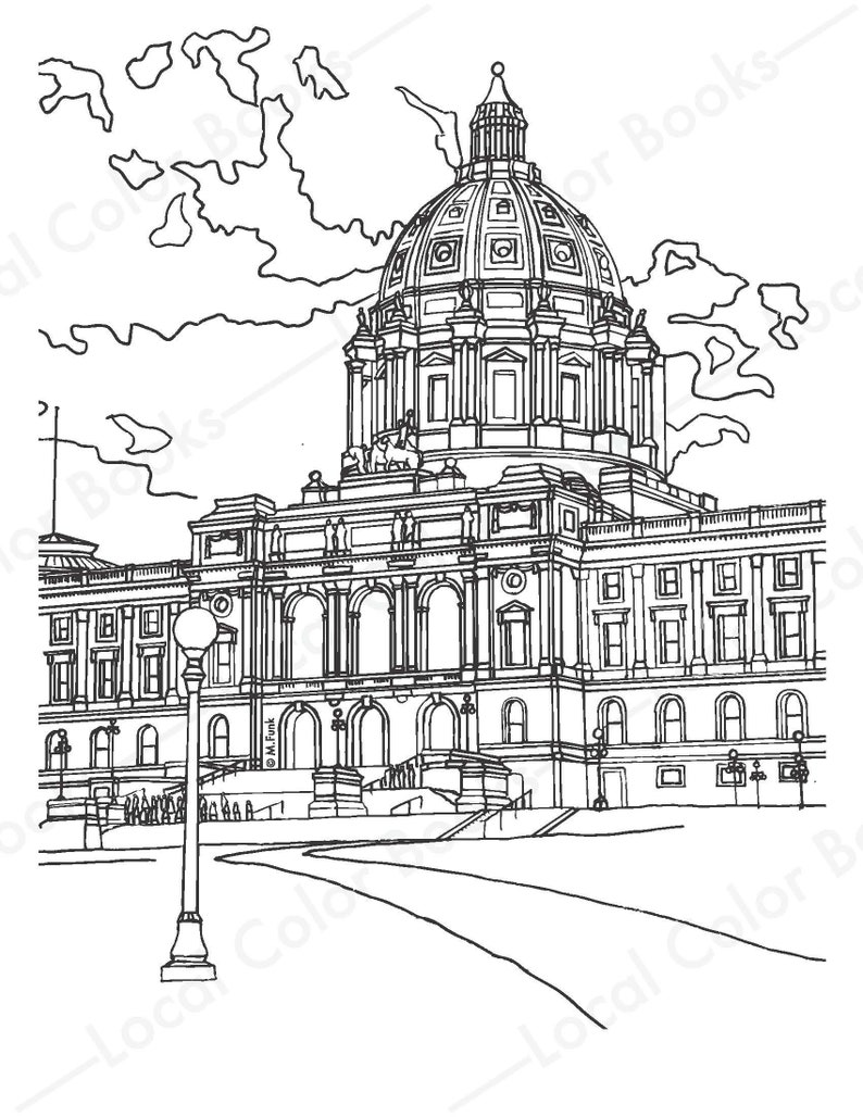 Capitol Building - Color Saint Paul - Printable Instant Digital ...