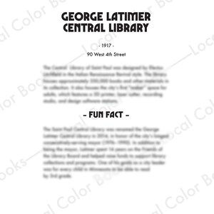George Latimer Central Library - Color Saint Paul - Printable Instant ...